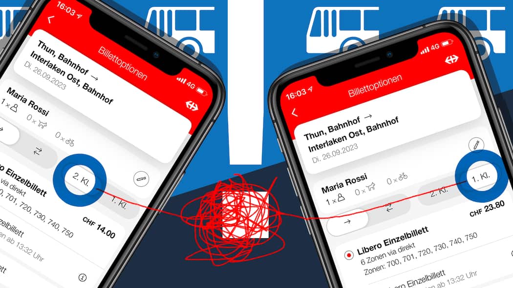 Tipps für SBB-App: Achtung bei Tickets für Fahrten im nahen Ausland ...