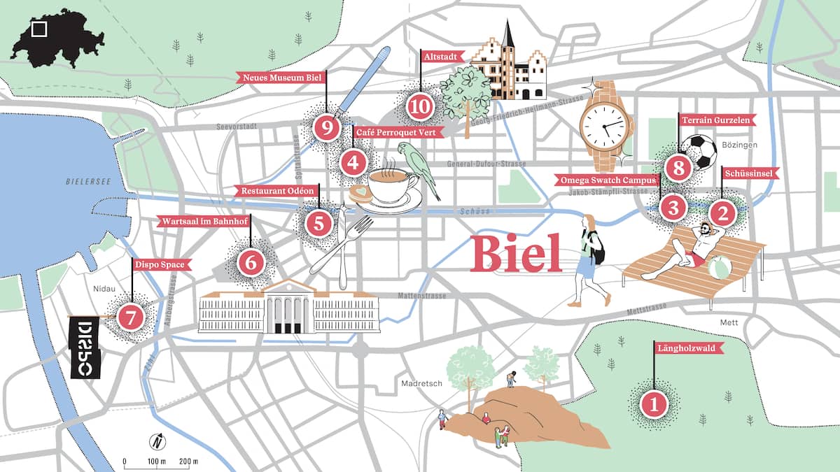 Stadtwanderung – zehn Dinge in Biel, die man gesehen haben muss ...